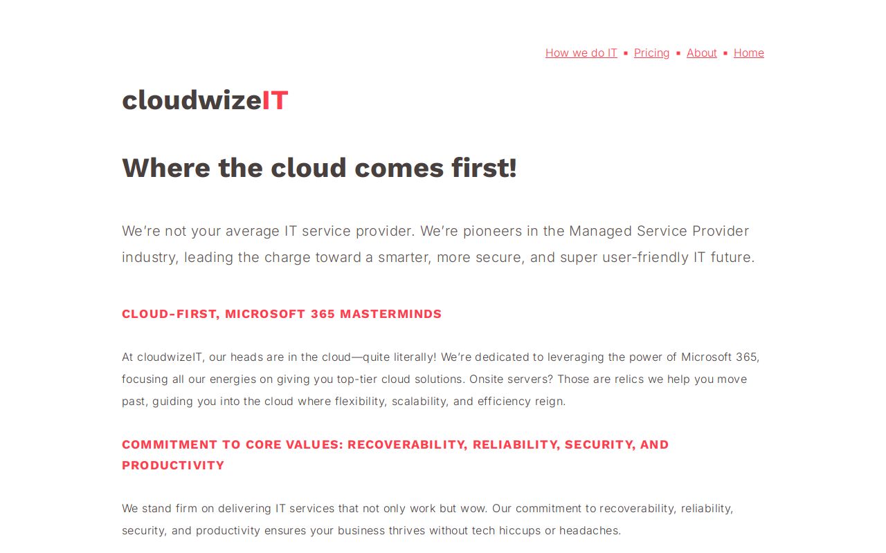 cloudwizeIT - About Us